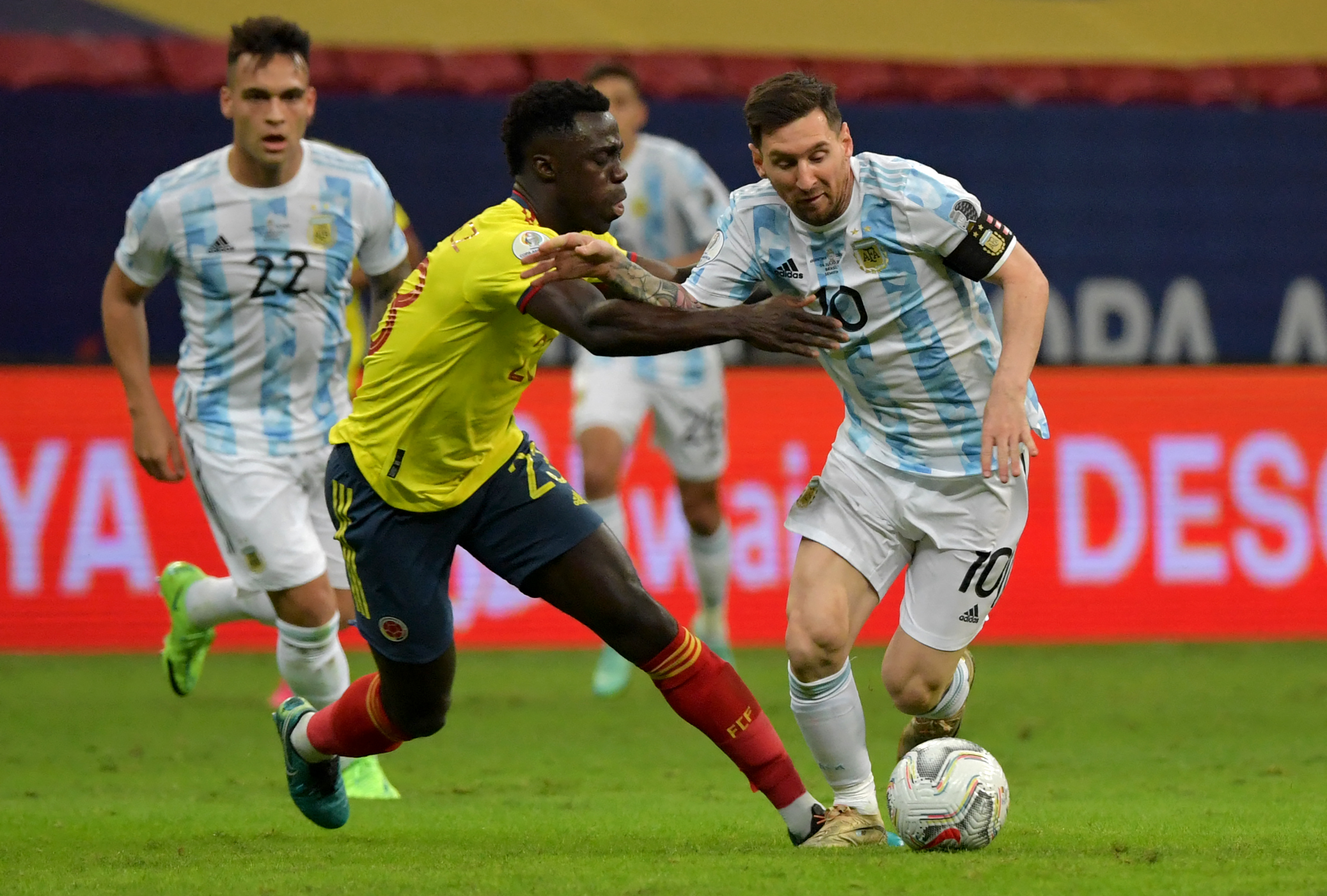 Argentina beat Colombia on penalties to set up a final against Brazil
