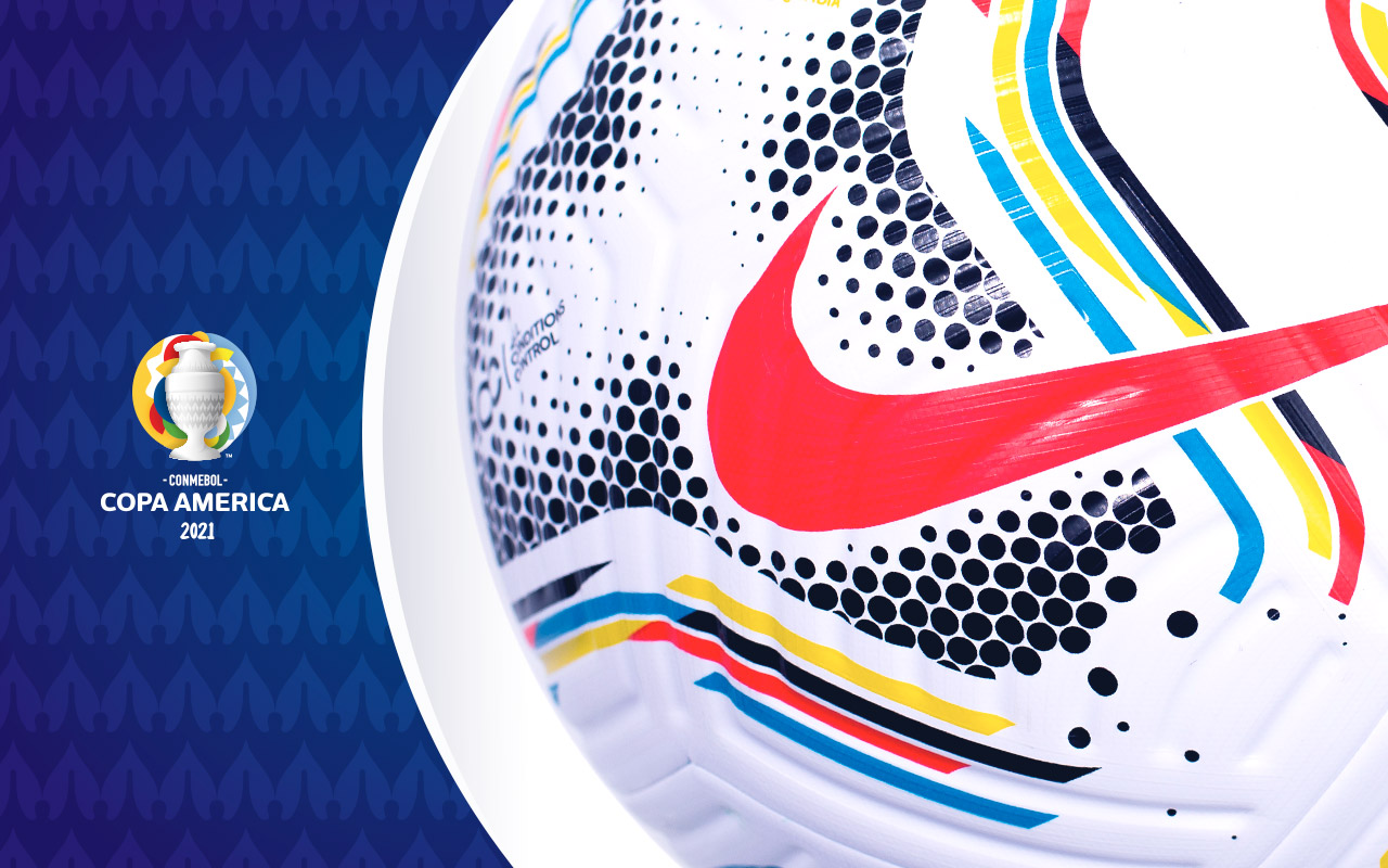 The official CONMEBOL Copa America ball celebrates past champions ...